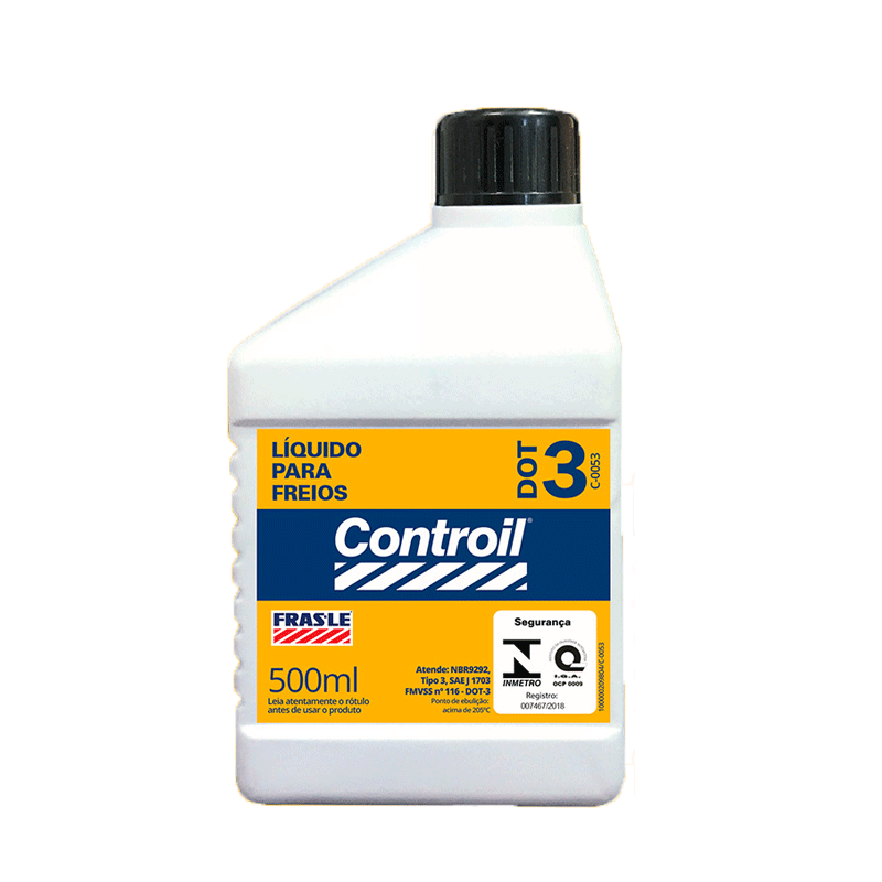 LIQUIDO PARA FRENOS DOT3 (CAJA 24X500ML) - CONTROIL LIQUIDO PARA FRENOS DOT3 (CAJA 24X500ML) - CONTROIL